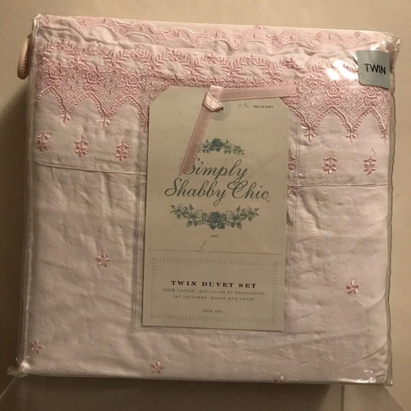 Simply Shabby Chic | Bedding | Simply Shabby Chic Pink Embroidered ...